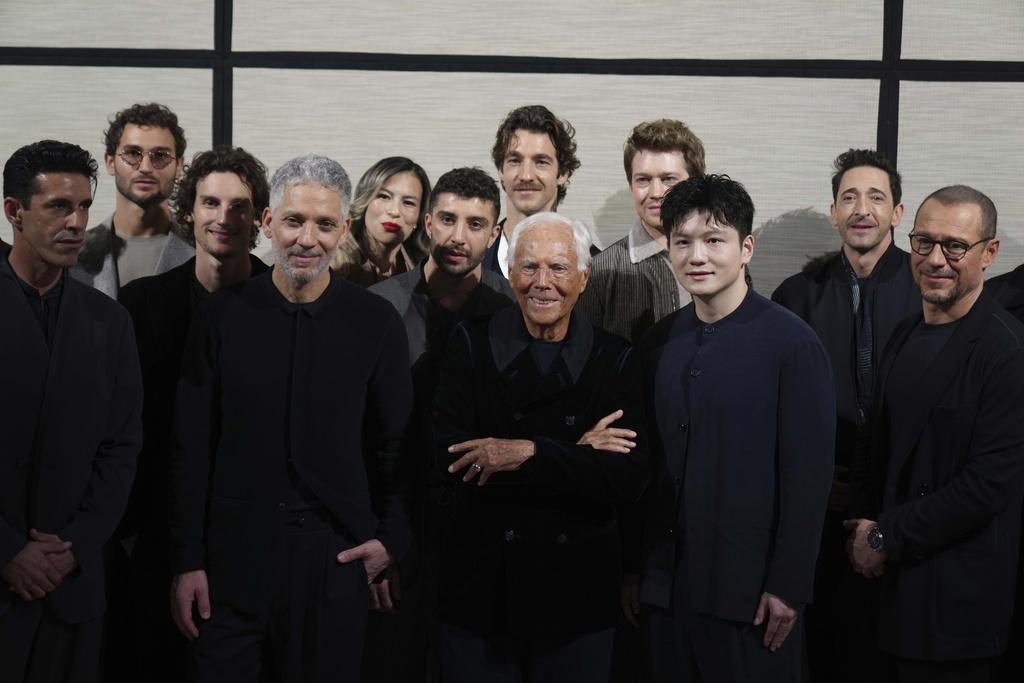 Adrien Brody, Joe Alwyn attend Armani show in Milan