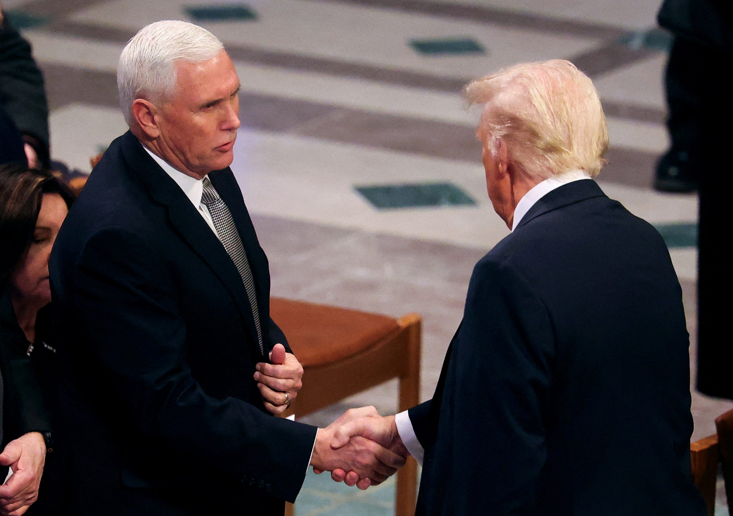 Mike Pence attends Donald Trump's second presidential inauguration