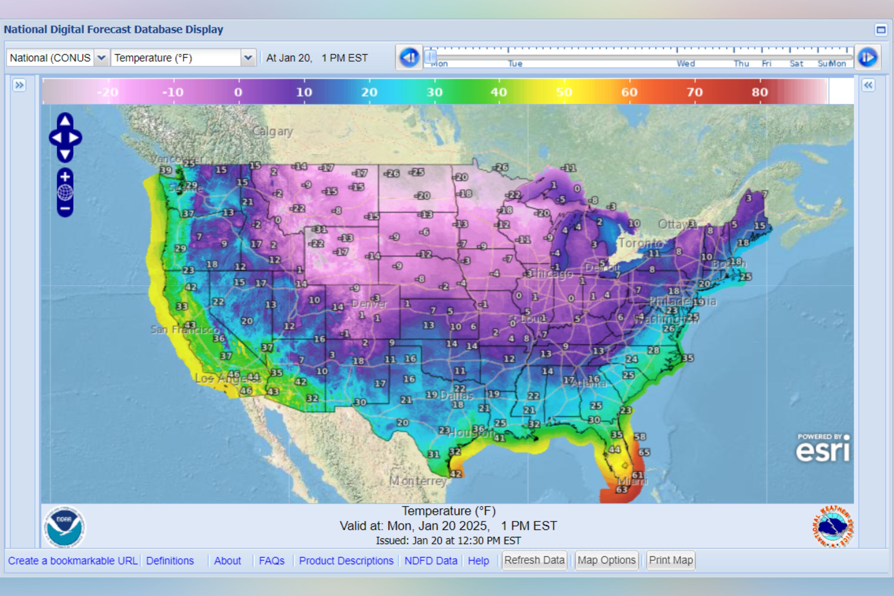 Map Shows Coldest Places in US as Polar Vortex Descends