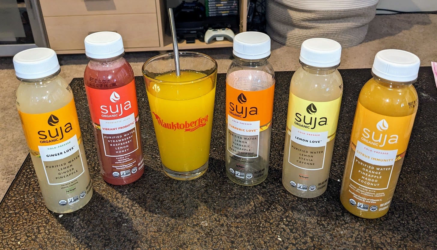 Suja Organic's cold pressed juices are so dang expensive (but, sigh ...