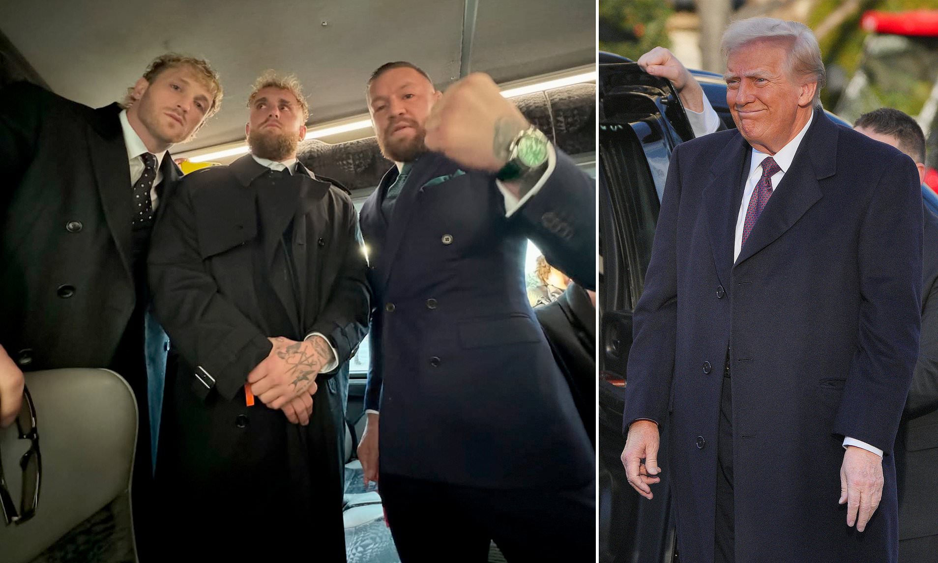 Conor McGregor and Logan Paul join forces to watch Trump's inauguration ...