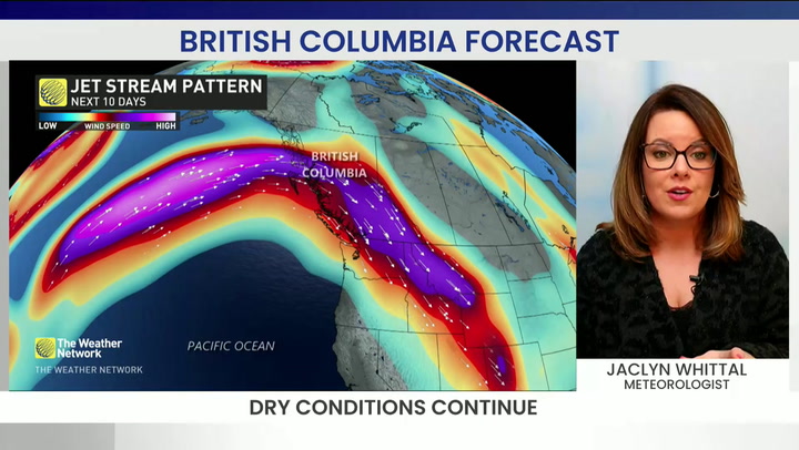 Dry pattern continues for British Columbia