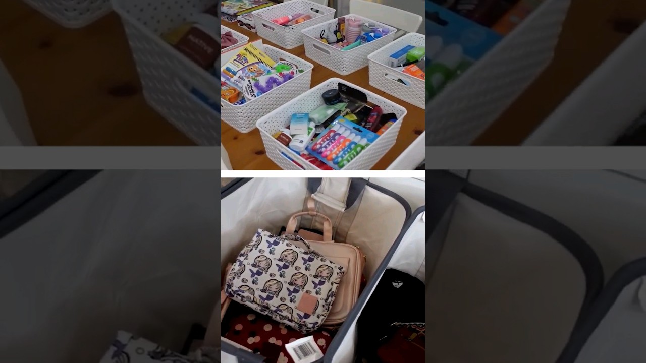 Packing Organization for International Flight with 4 Kids