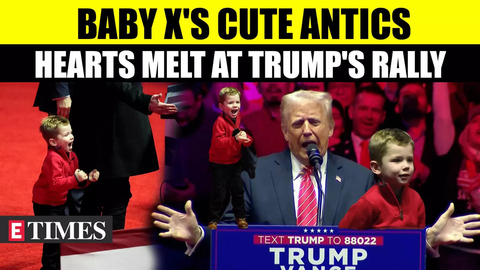 Elon Musk's Toddler's Adorable Antics Makes Donald Trump's Rally ...