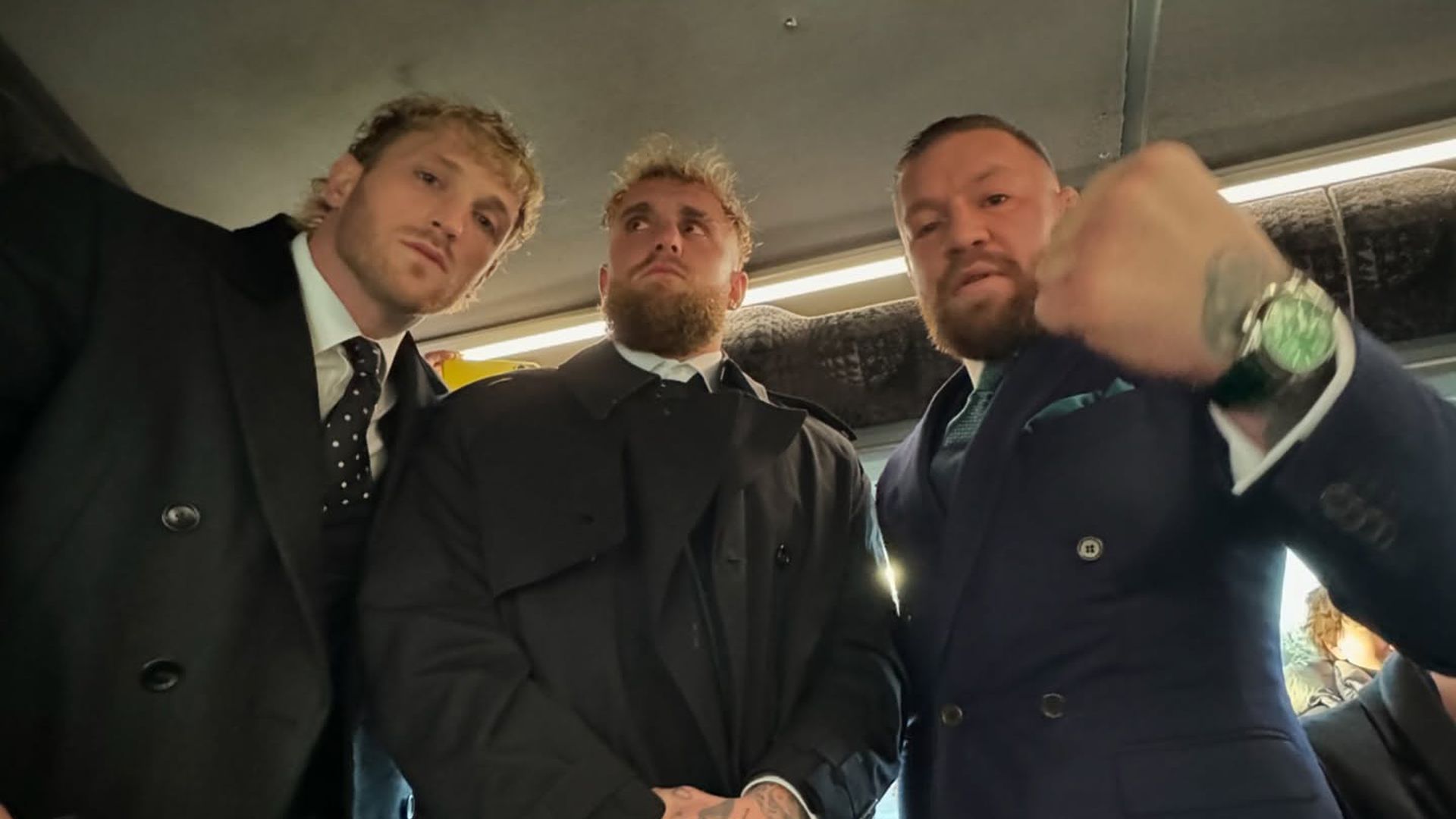 Conor McGregor rides bus with Paul brothers to Donald Trump inauguration