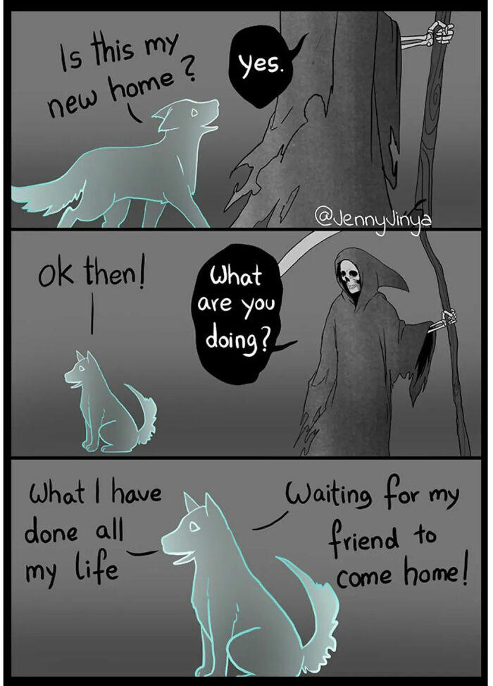 Artist Who Made People Cry With Her Grim Reaper Animal Comics Is Back ...