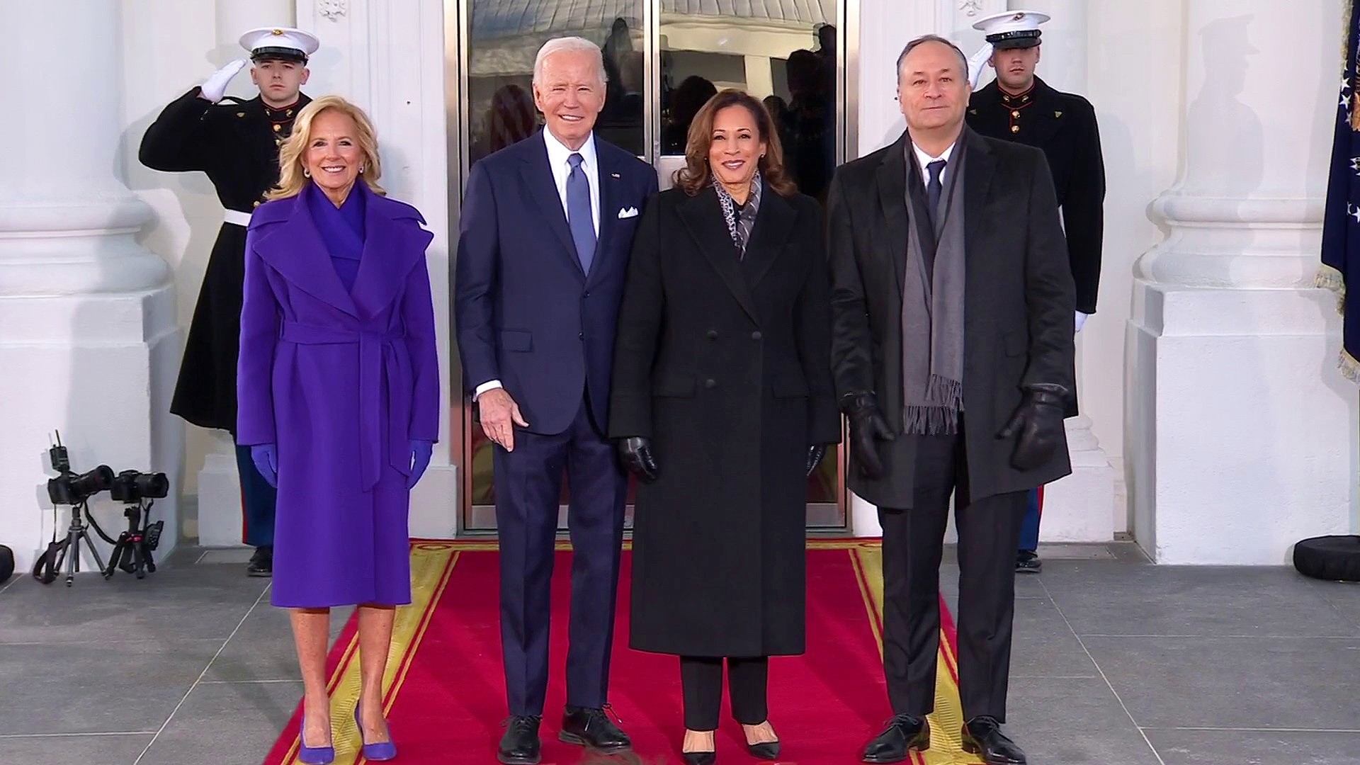 VP Harris arrives at White House before Trump’s inauguration