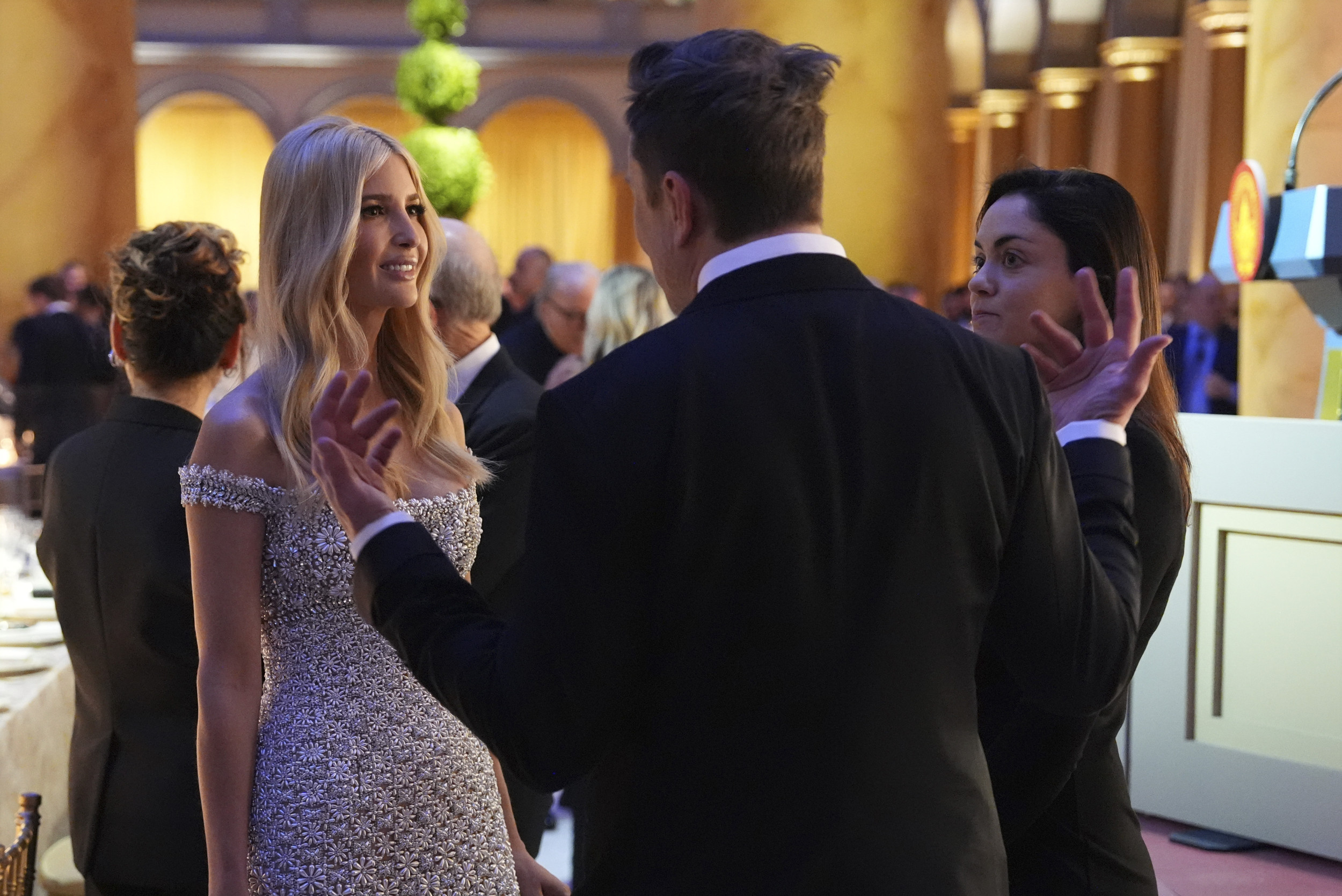 Ivanka Trump Chats to Elon Musk: Trump Inauguration Dinner Photos