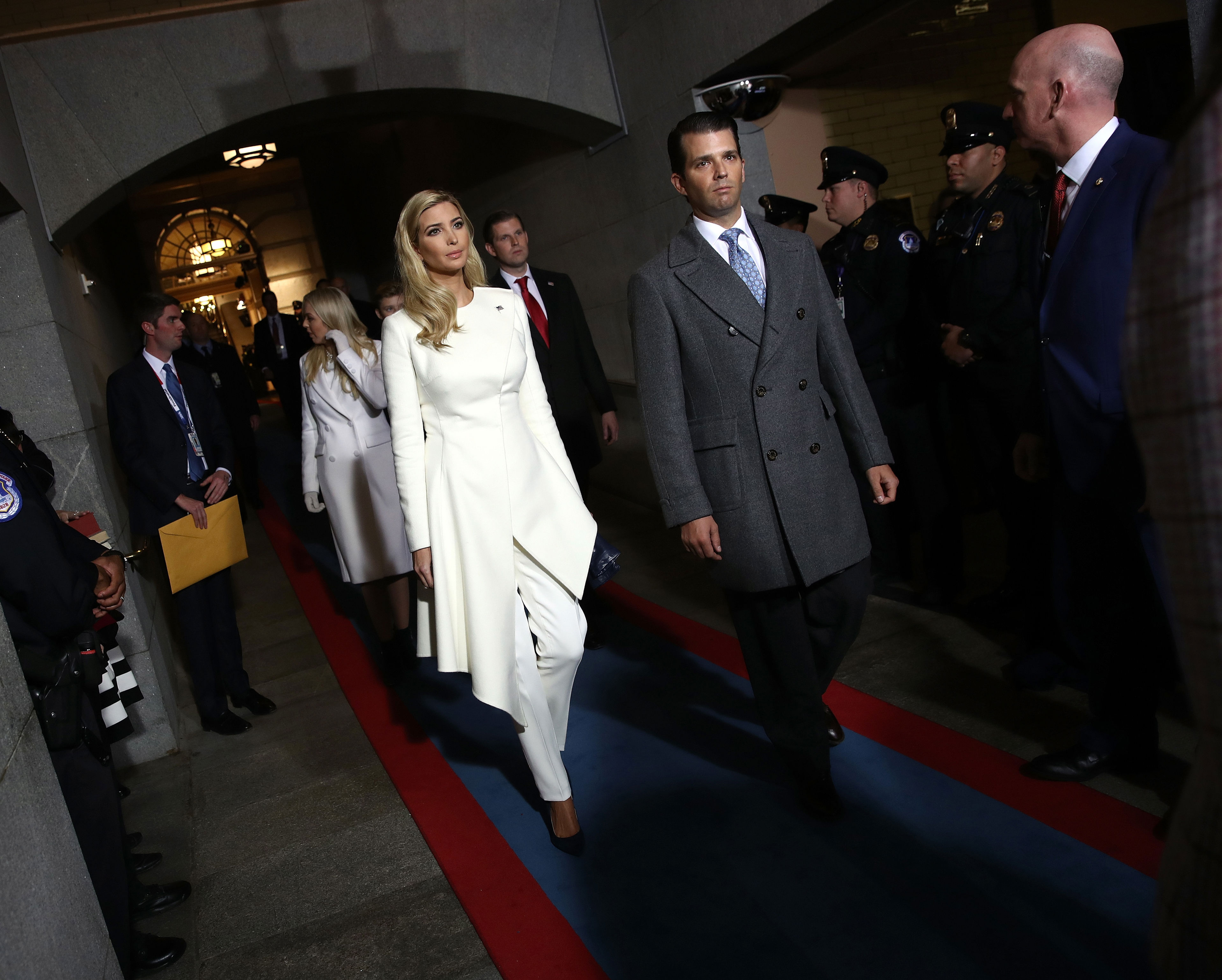 Ivanka Trump opts for forest green outfit and matching hat at Donald ...