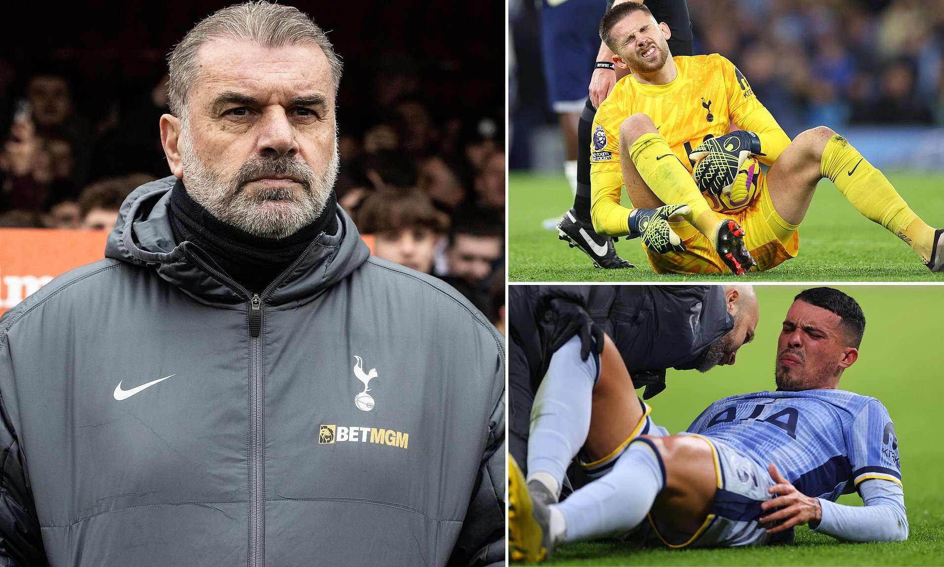Tottenham's injury problems have got WORSE during Ange Postecoglou's ...