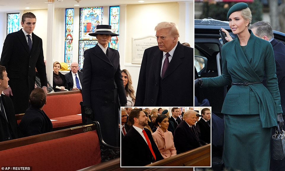 Trump arrives at church to kick off historic second inauguration