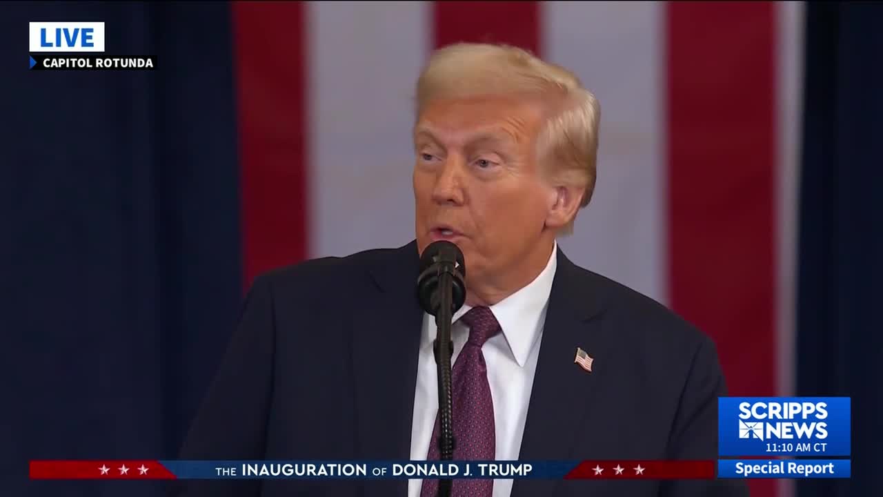 Trump says his administration will focus on putting 'America first'