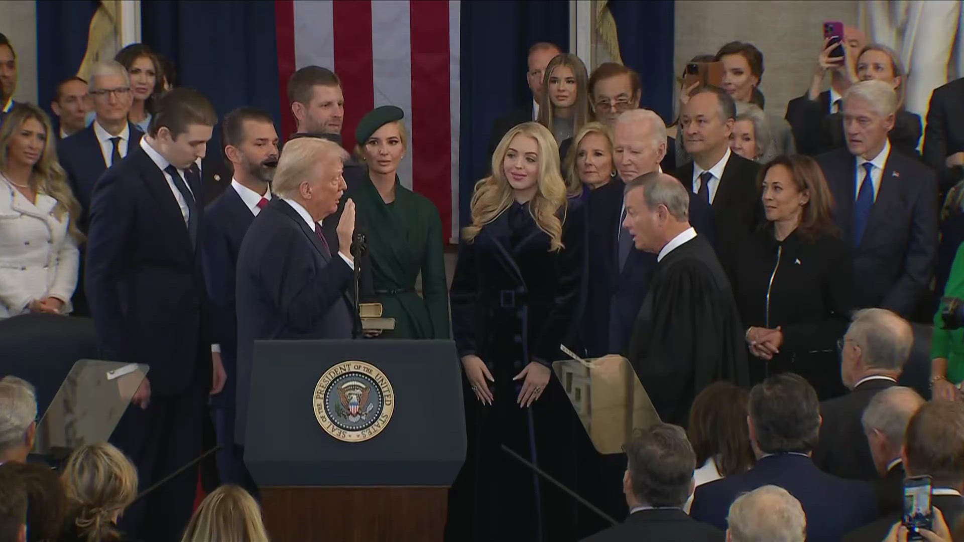 Donald Trump is sworn in as the 47th president of the United States