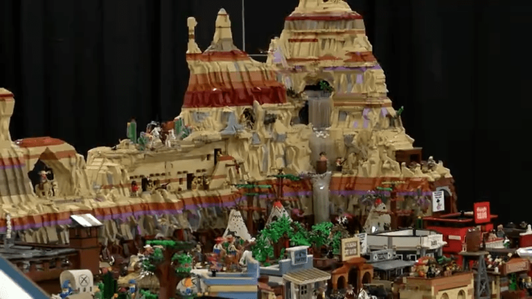 Professional Lego builders show off creations at convention
