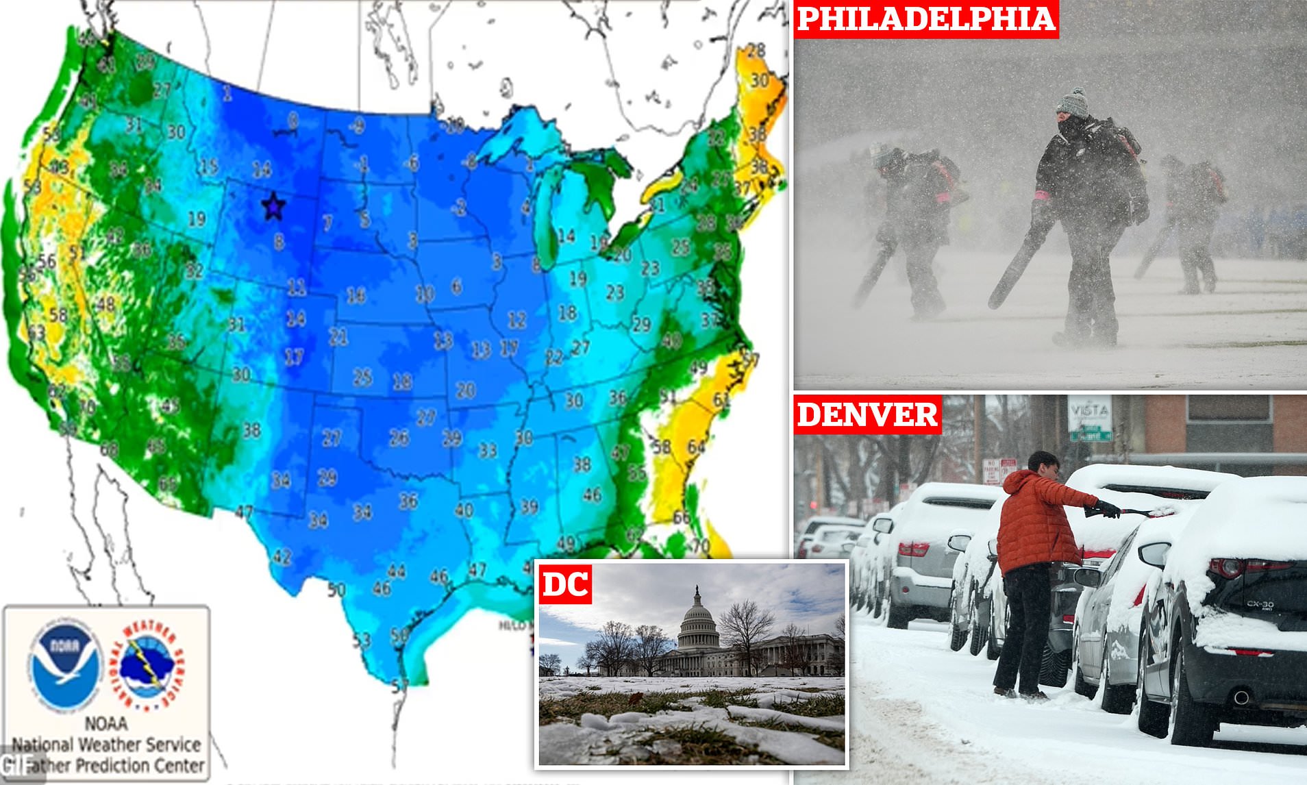 More than 200million Americans face life-threatening deep freeze