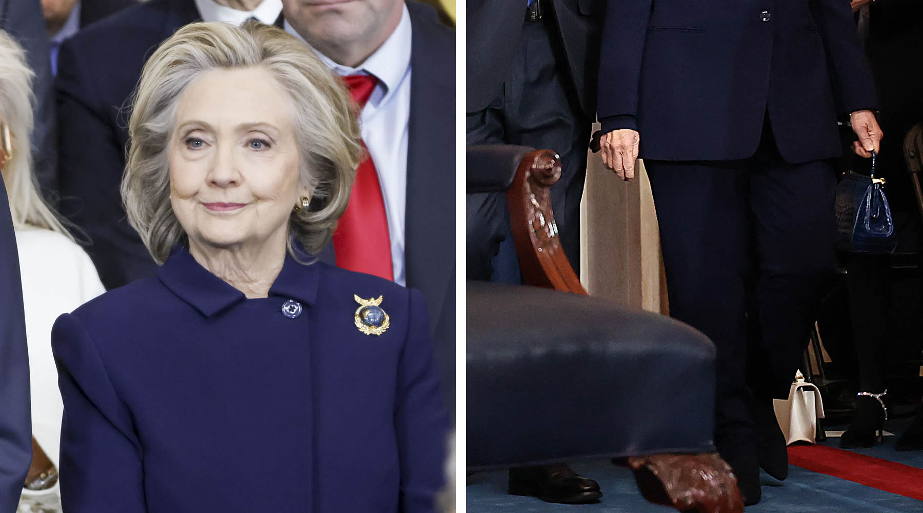 Hillary Clinton Cozies Up in Classic Suede Booties for Donald Trump's ...