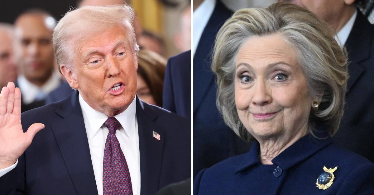 Hillary Clinton Laughs at Inauguration After President Donald Trump ...