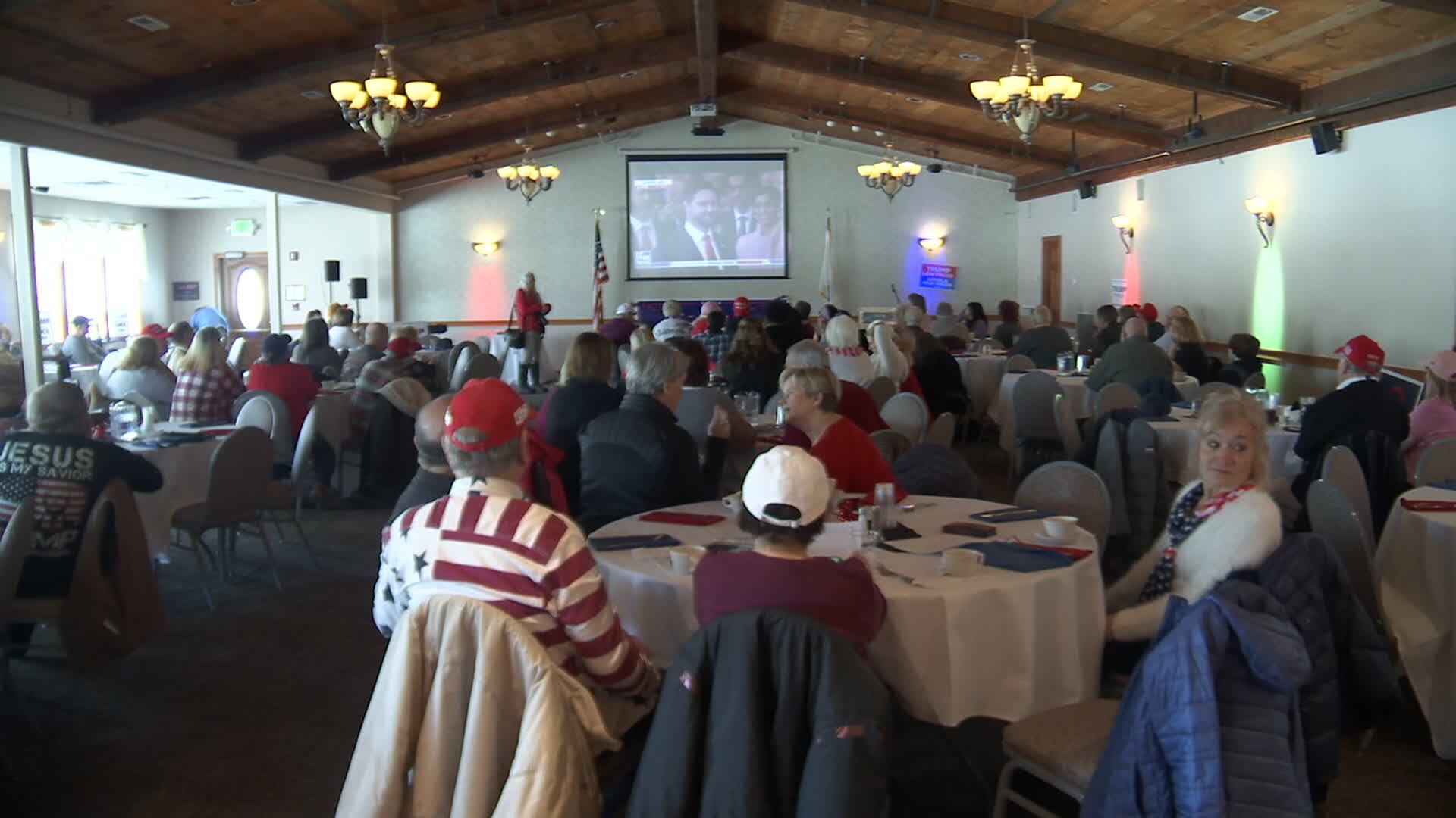 Republicans gather in Westfield to watch, celebrate Trump inauguration