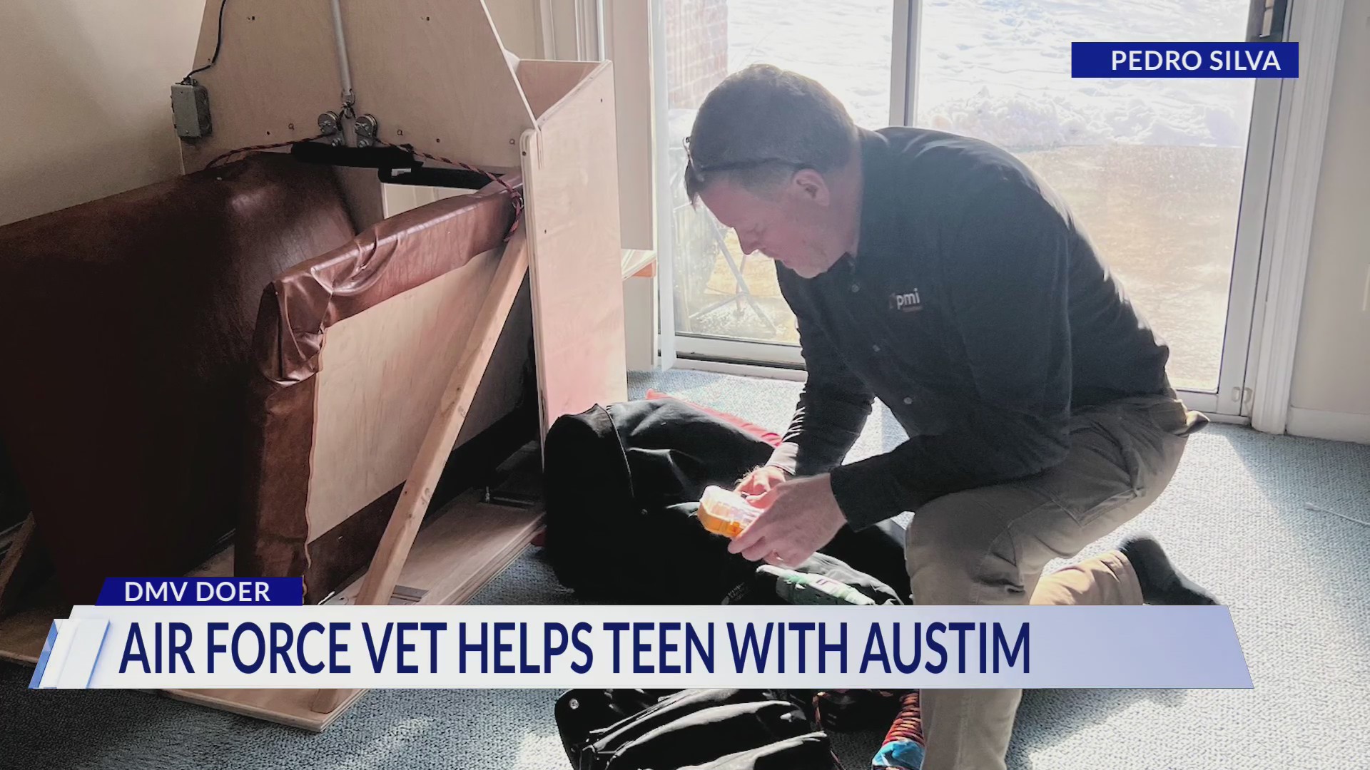 Air Force veteran helps teen with autism