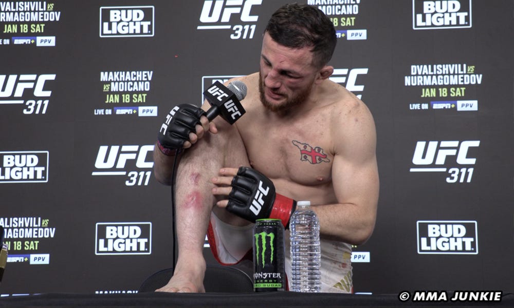 Merab Dvalishvili's coach reveals slew of injuries ahead of UFC 311 win ...