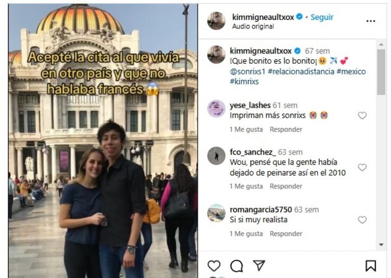 Kim Migneault ella es la novia del influencer mexicano Sonrixs: FOTOS