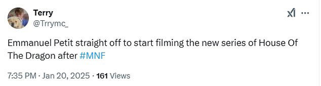 Fans can't get enough of Emmanuel Petit on Monday Night Football - and ...