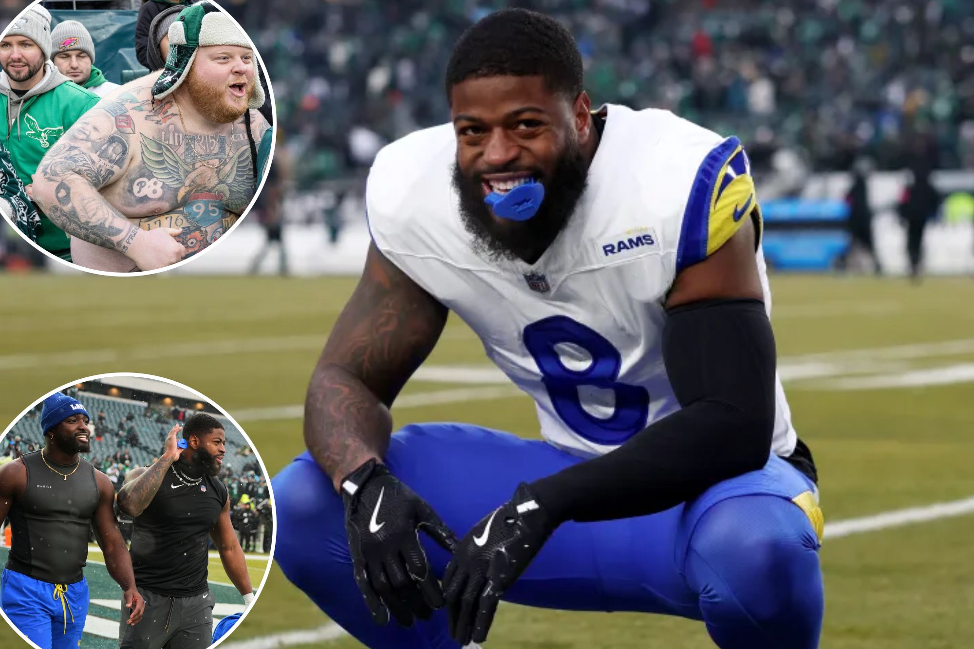 Jared Verse says Eagles fans hurled snowballs at him in Rams’ playoff ...