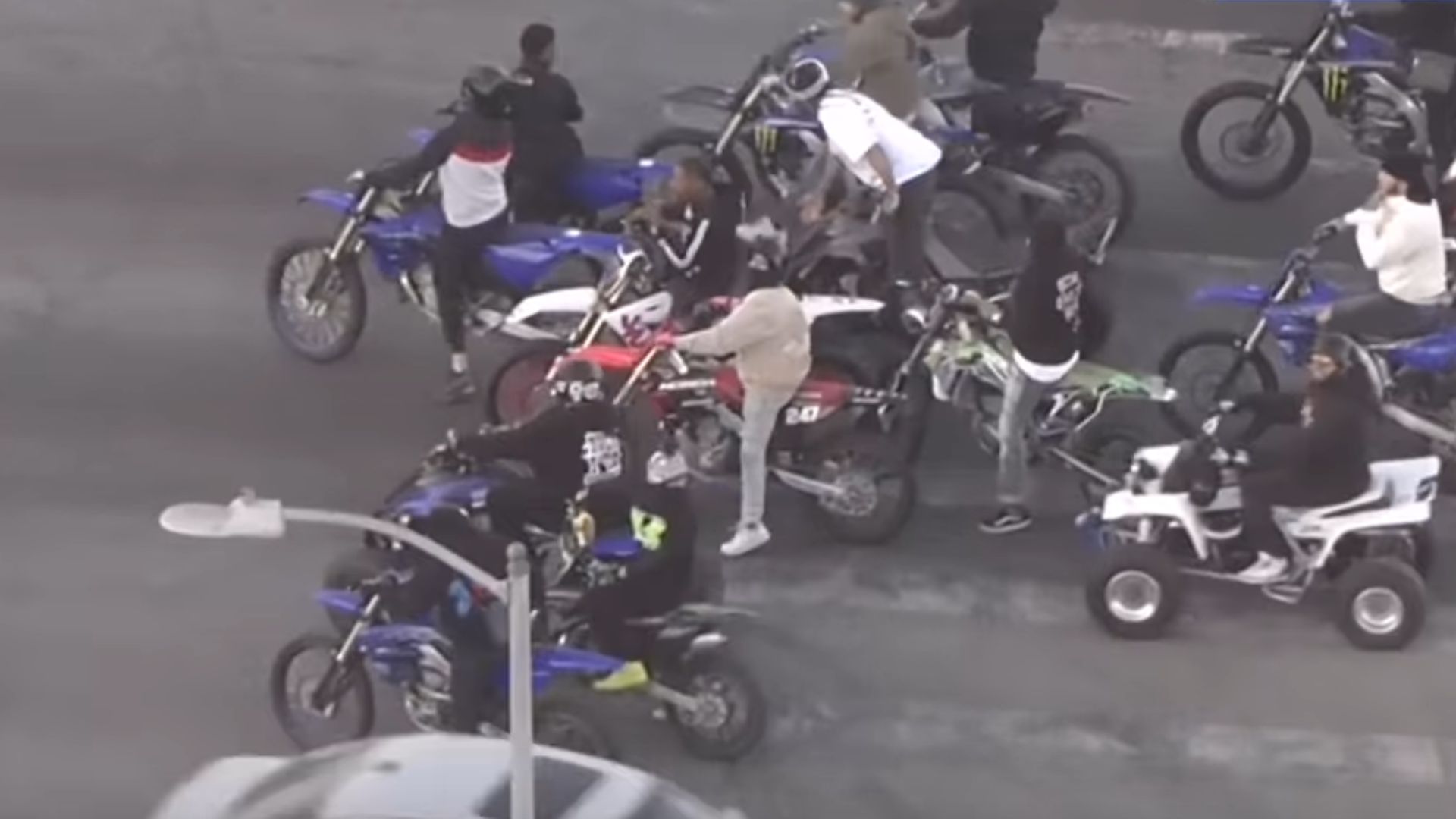 Dirt Bikers, ATVs Join In Los Angeles Police Chase