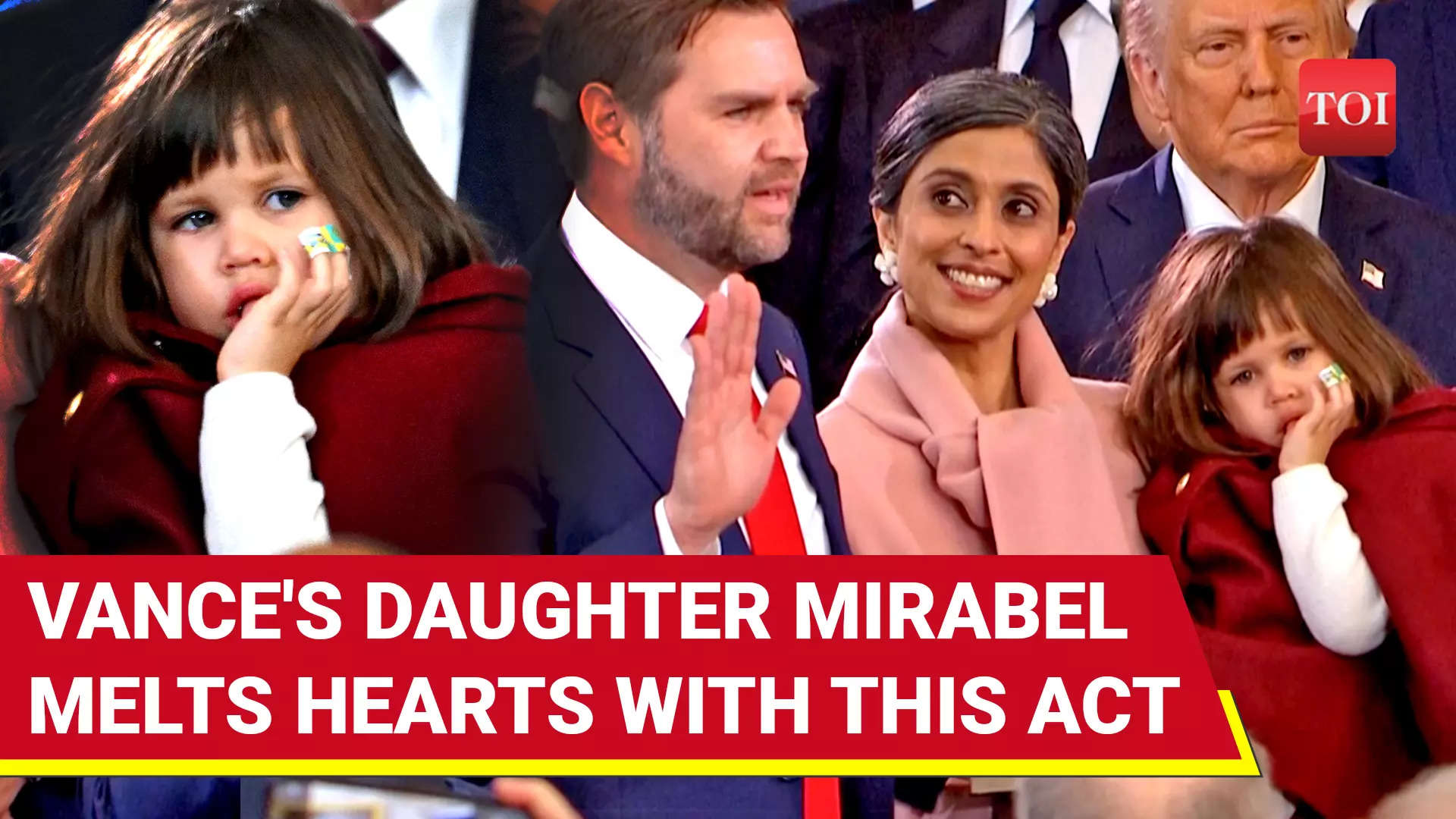 Viral: JD Vance's Daughter Steals Show During Oath; Trump, Biden In Awe ...