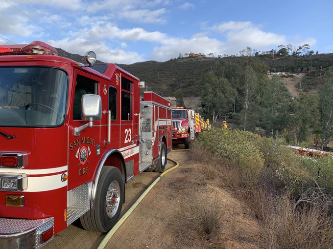 Crews Knock Down Two Small Fires in San Diego County