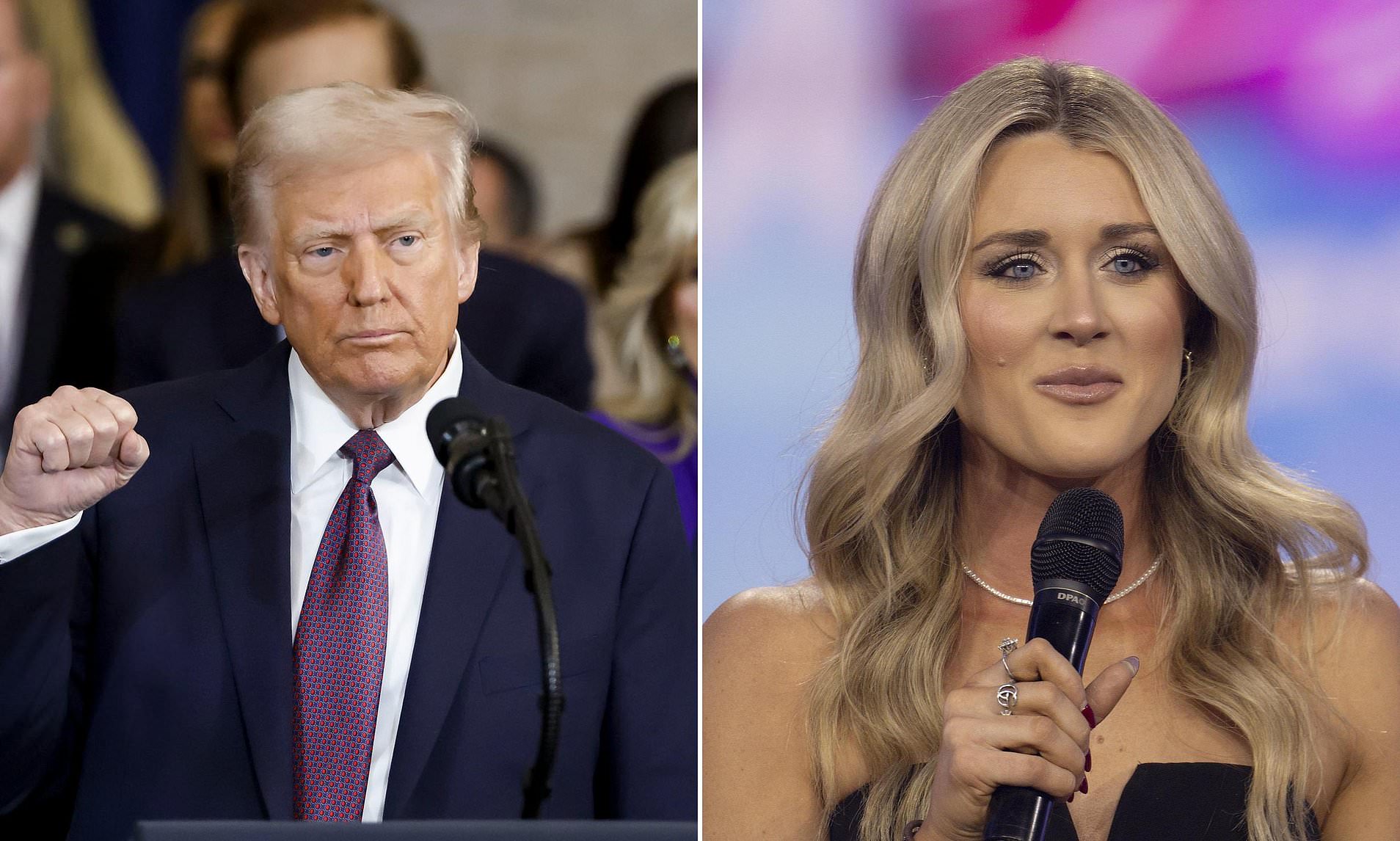 Donald Trump is hailed as a 'champion' for women's sport as Riley ...