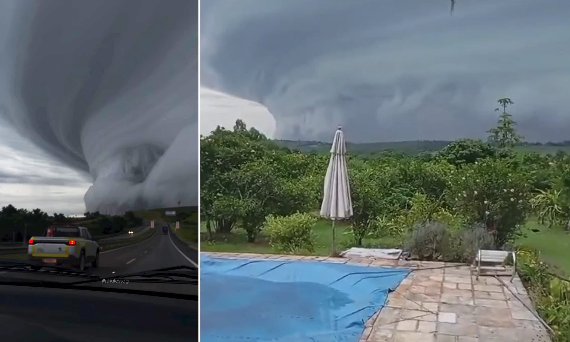 'Apocalyptic' storm cloud stretches across sky, terrifying onlookers