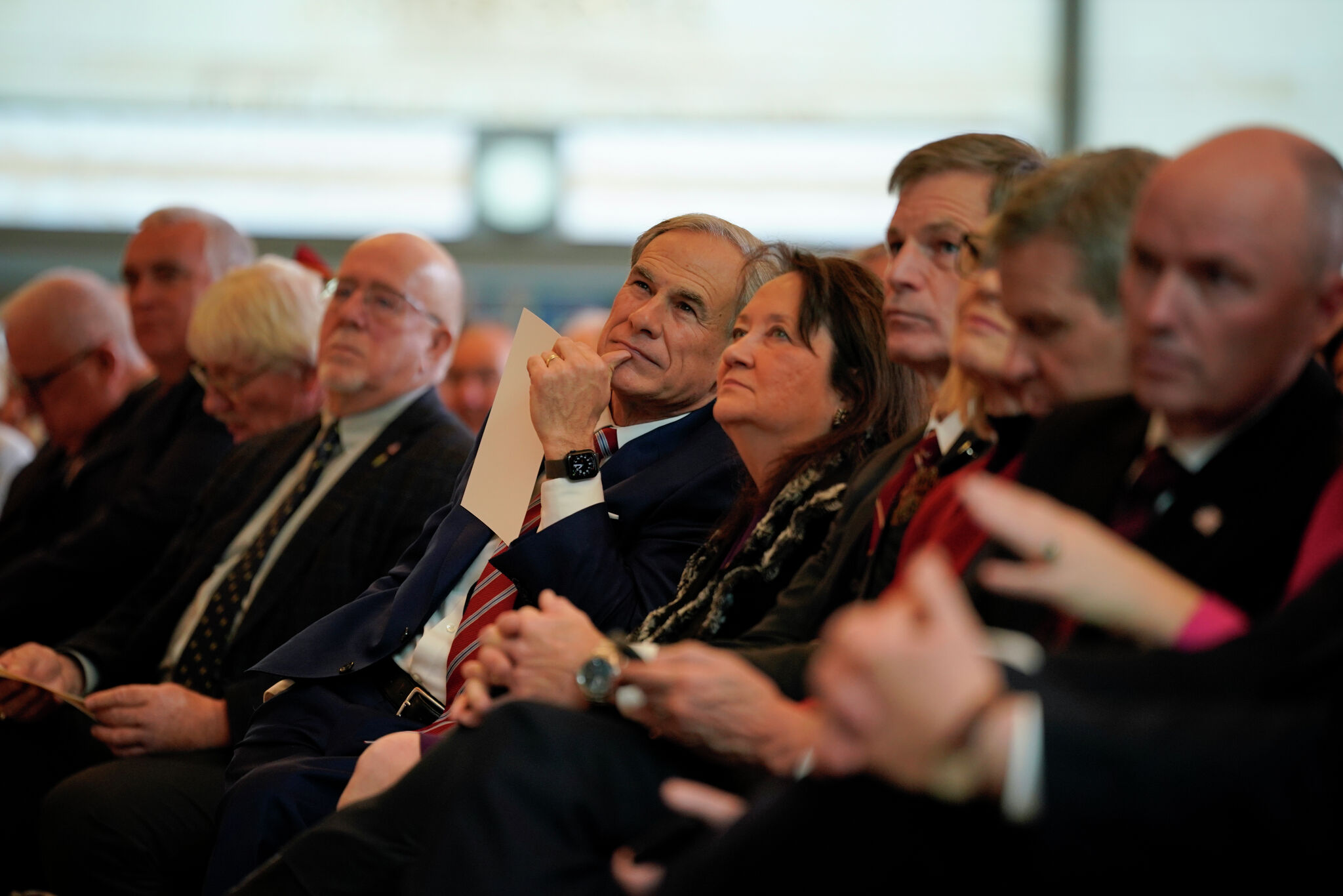 Trump, Gov. Abbott share awkward moment at inauguration speech