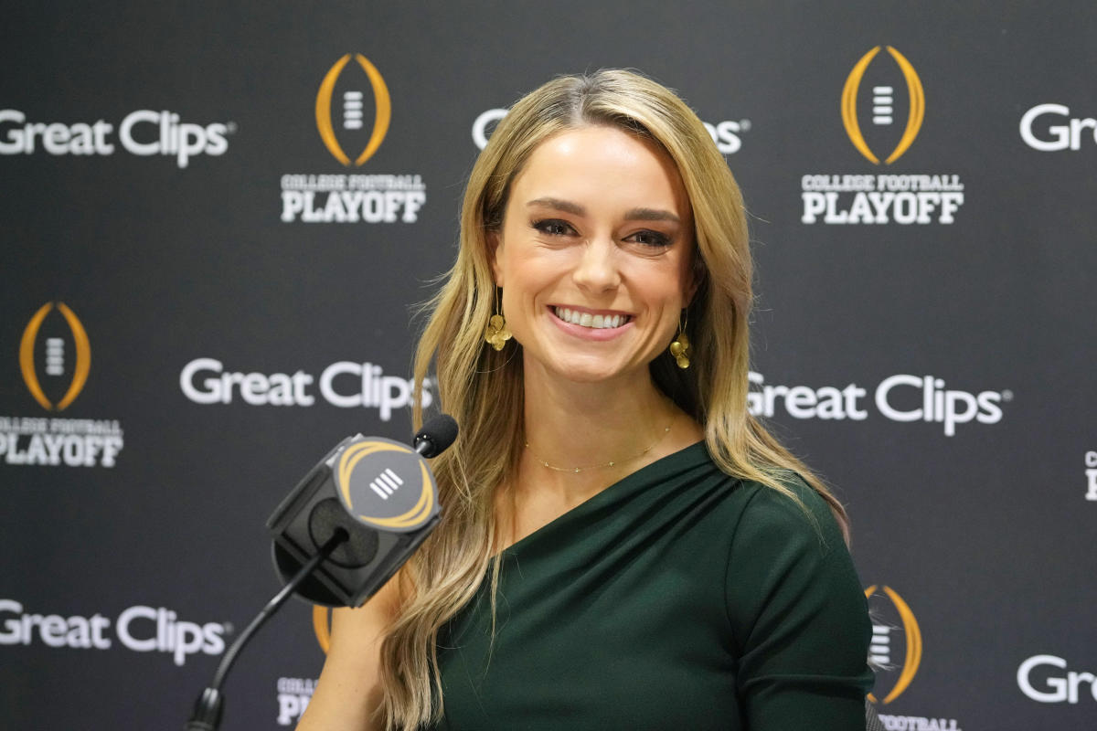 Molly McGrath Flexes Outfit for Ohio State-Notre Dame National Title Game