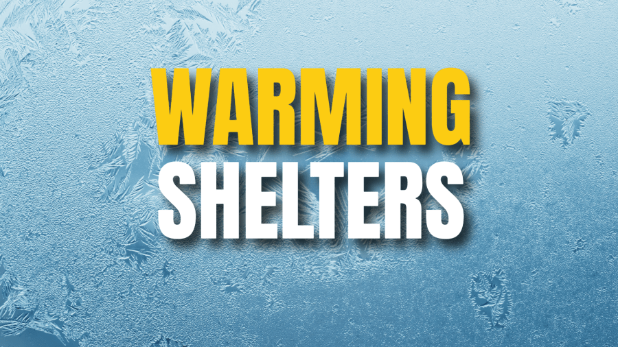 Warming center opening due to cold temperatures
