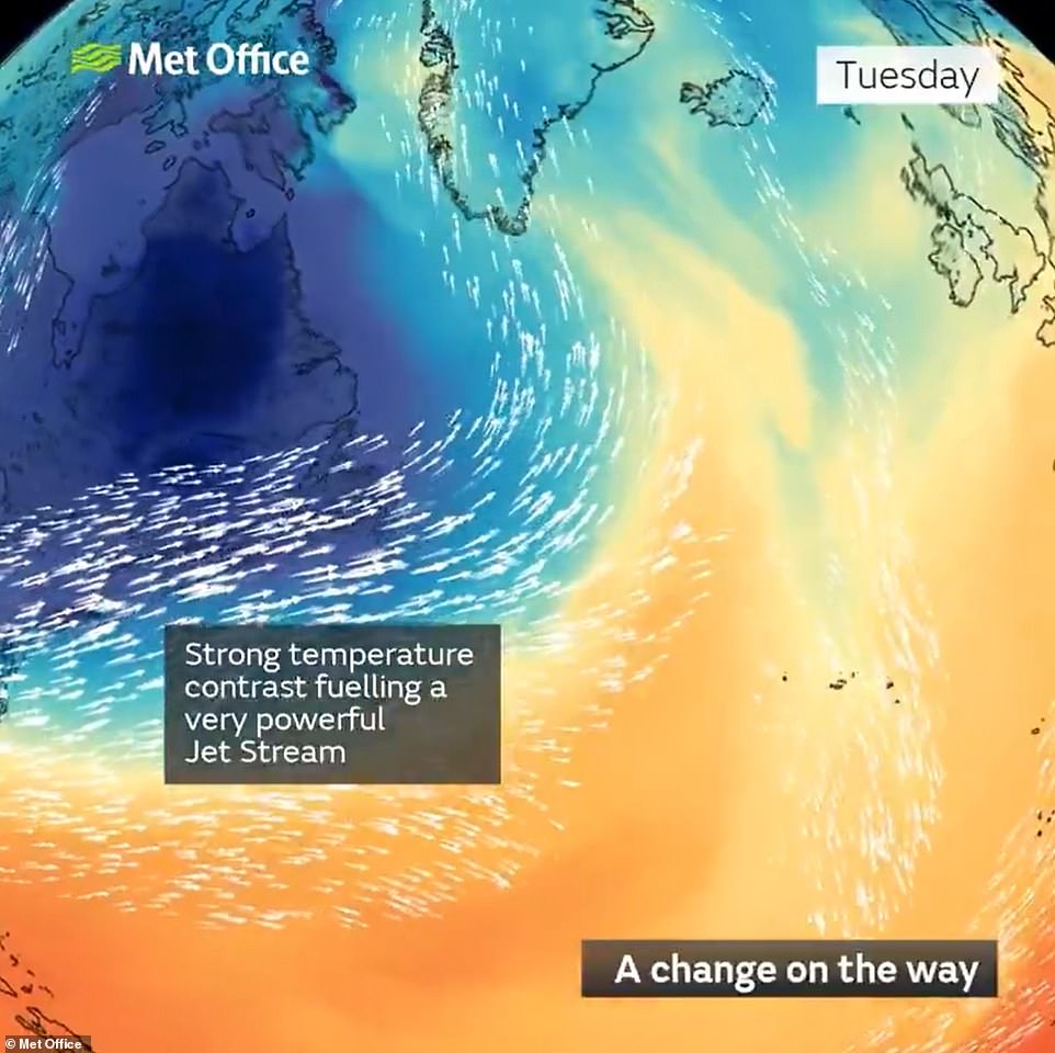 Could Britain be facing powerful 250mph Jet Stream storm this Friday?