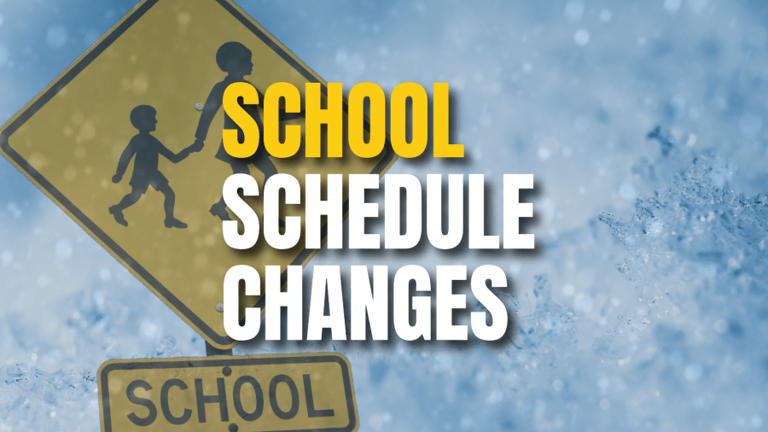 Schools announce schedule changes due to winter weather