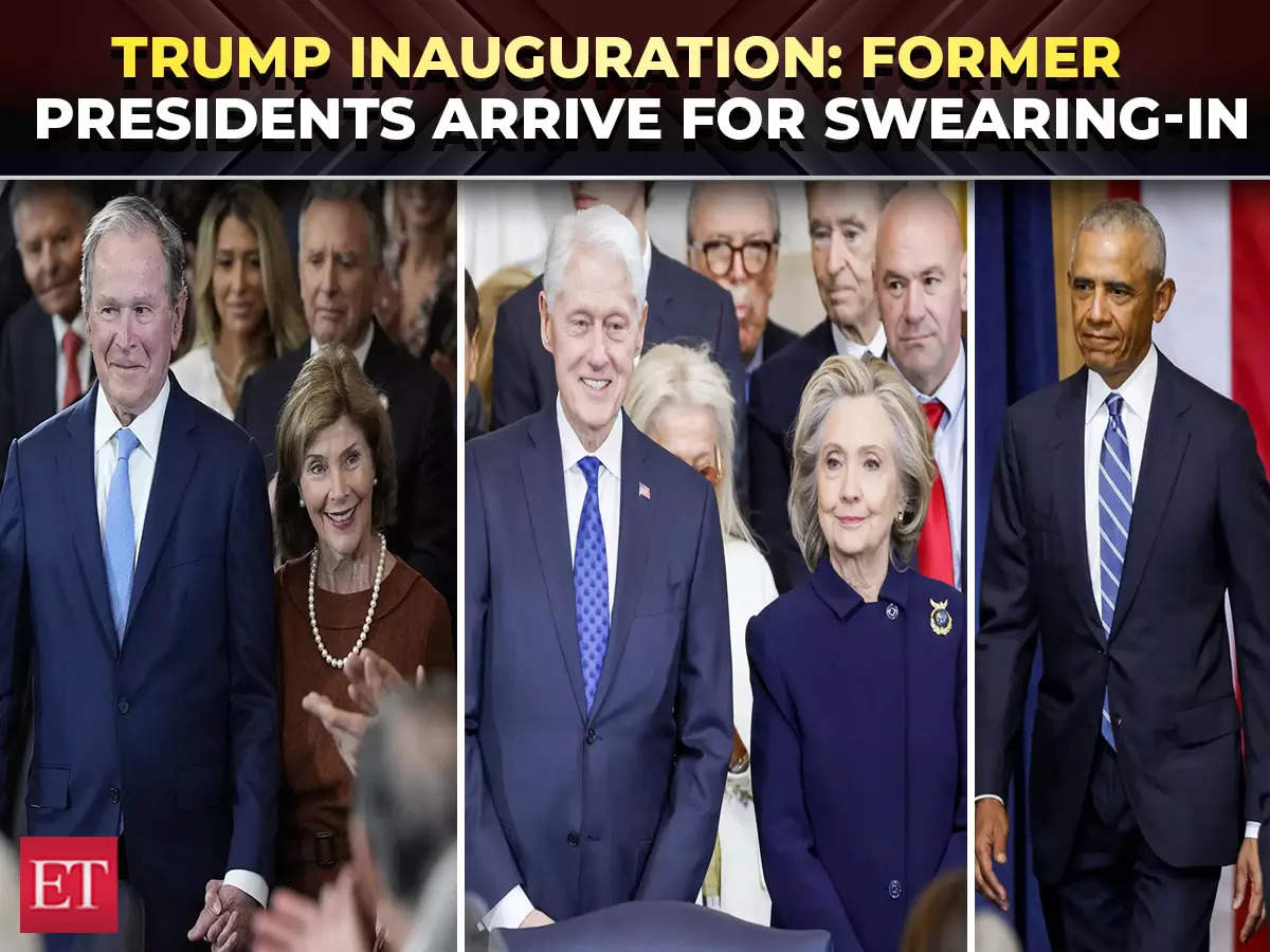 Trump Inauguration: Clintons, Bush among former Prez to arrive, Obama ...