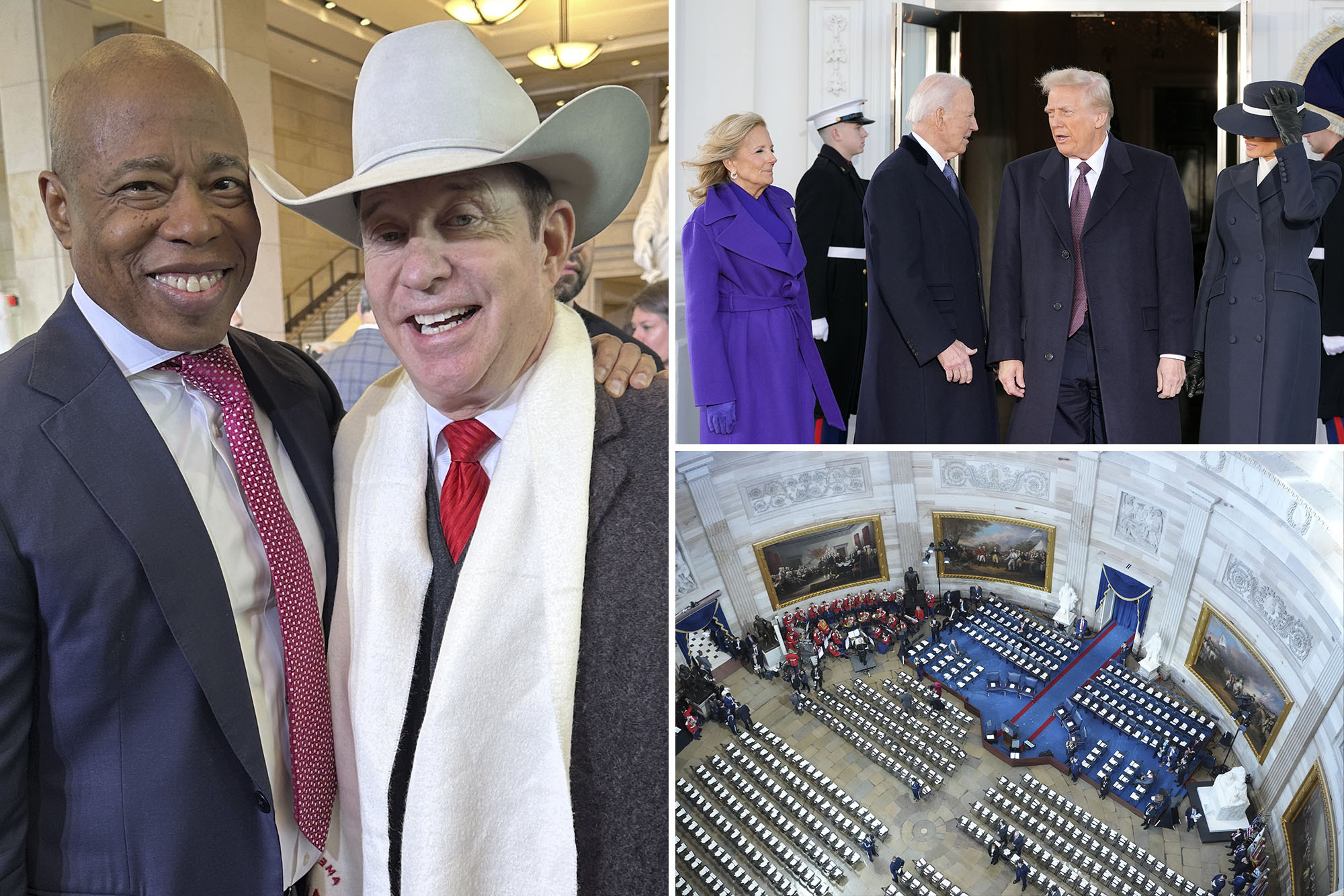 NYC Mayor Eric Adams attends Trump inauguration after last-minute ...