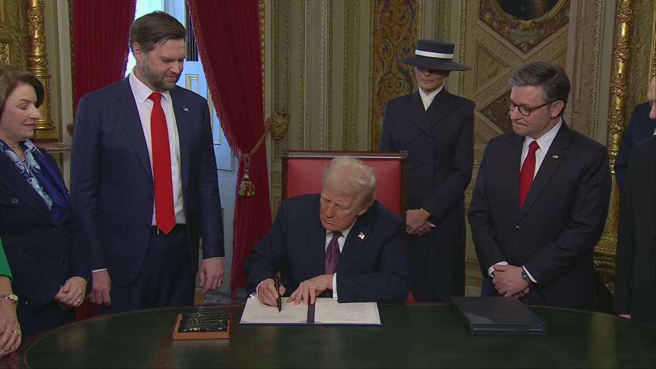 President Trump signing ceremony
