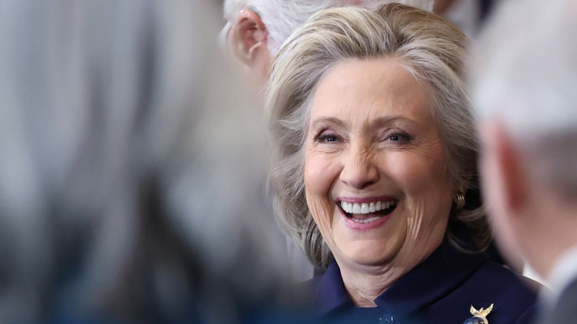 Hilary Clinton Laughs At Trump's 'Gulf of America' Promise At Inauguration