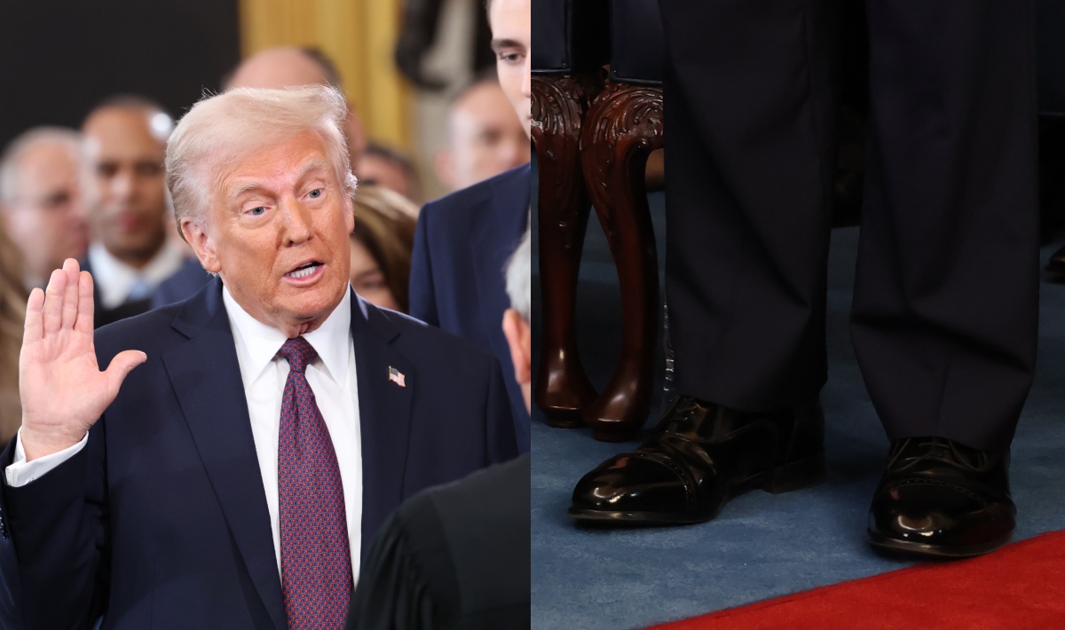 Donald Trump Shines in Sleek Black Dress Shoes at His 2025 Inauguration ...