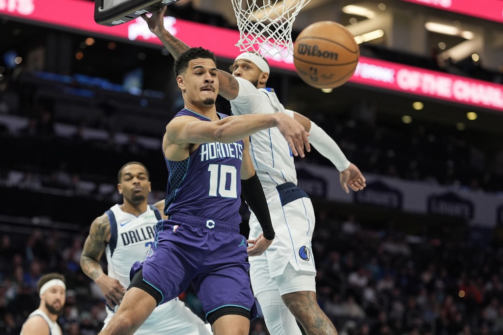 Ball, Bridges each score 23 to lead Hornets over Mavs 110-105 for 3rd ...