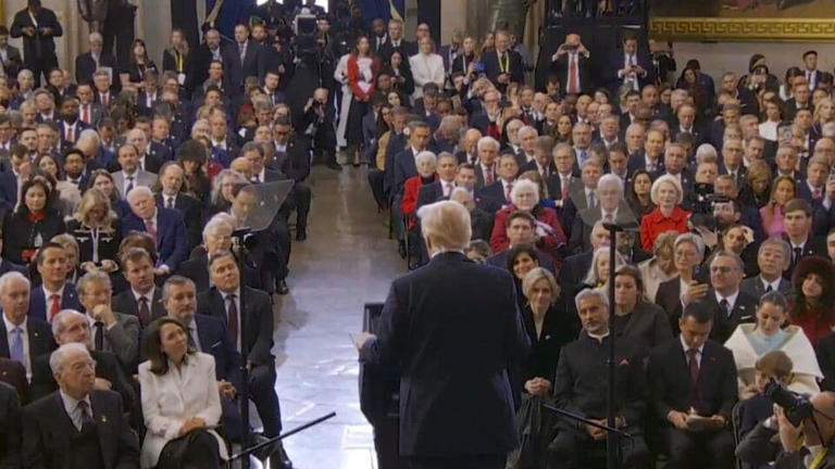 Donald Trump inauguration: In first row EAM Jaishankar carries PM Modi ... Donald Trump inauguration: In first row EAM Jaishankar carries PM Modi ...