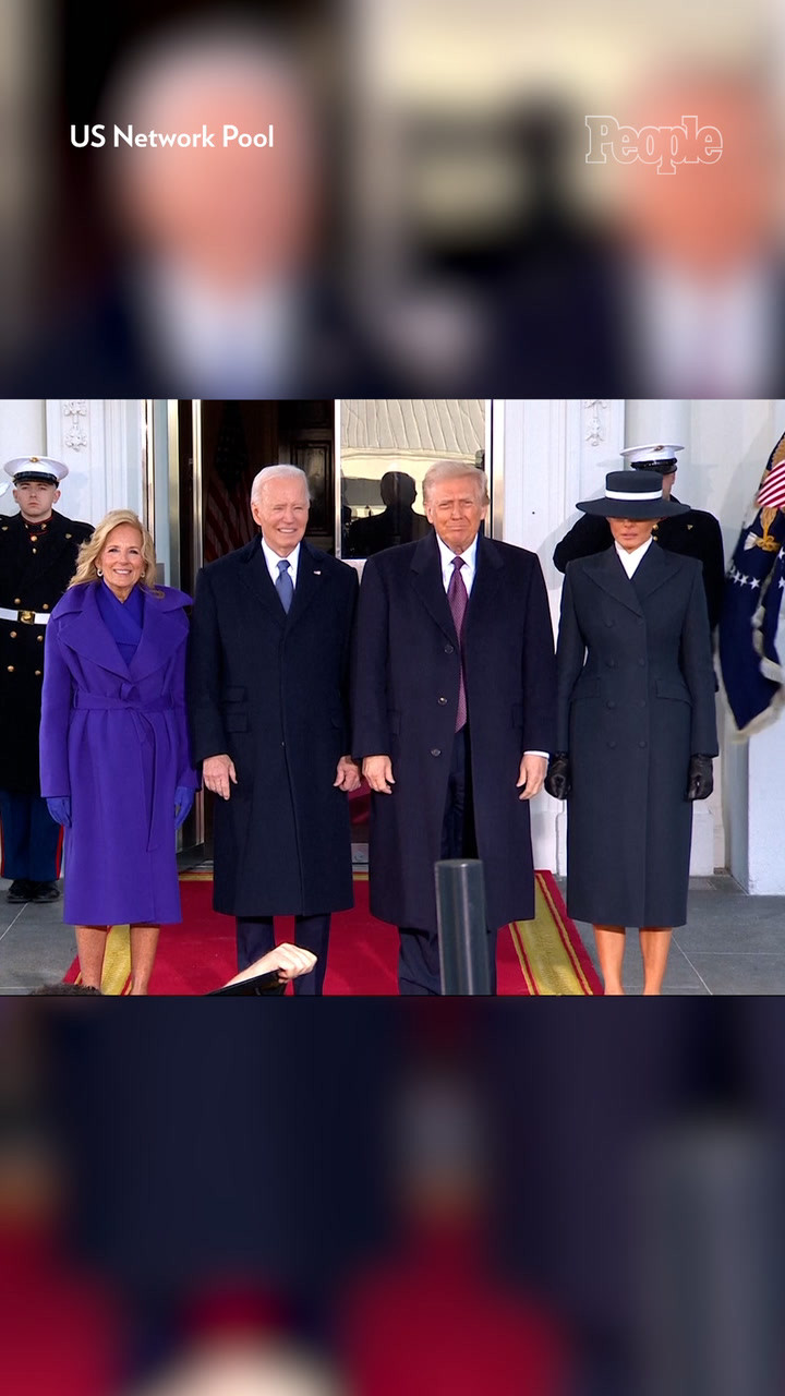 Bidens Bring Donald and Melania Trump to the White House for Tea Before ... Bidens Bring Donald and Melania Trump to the White House for Tea Before ...