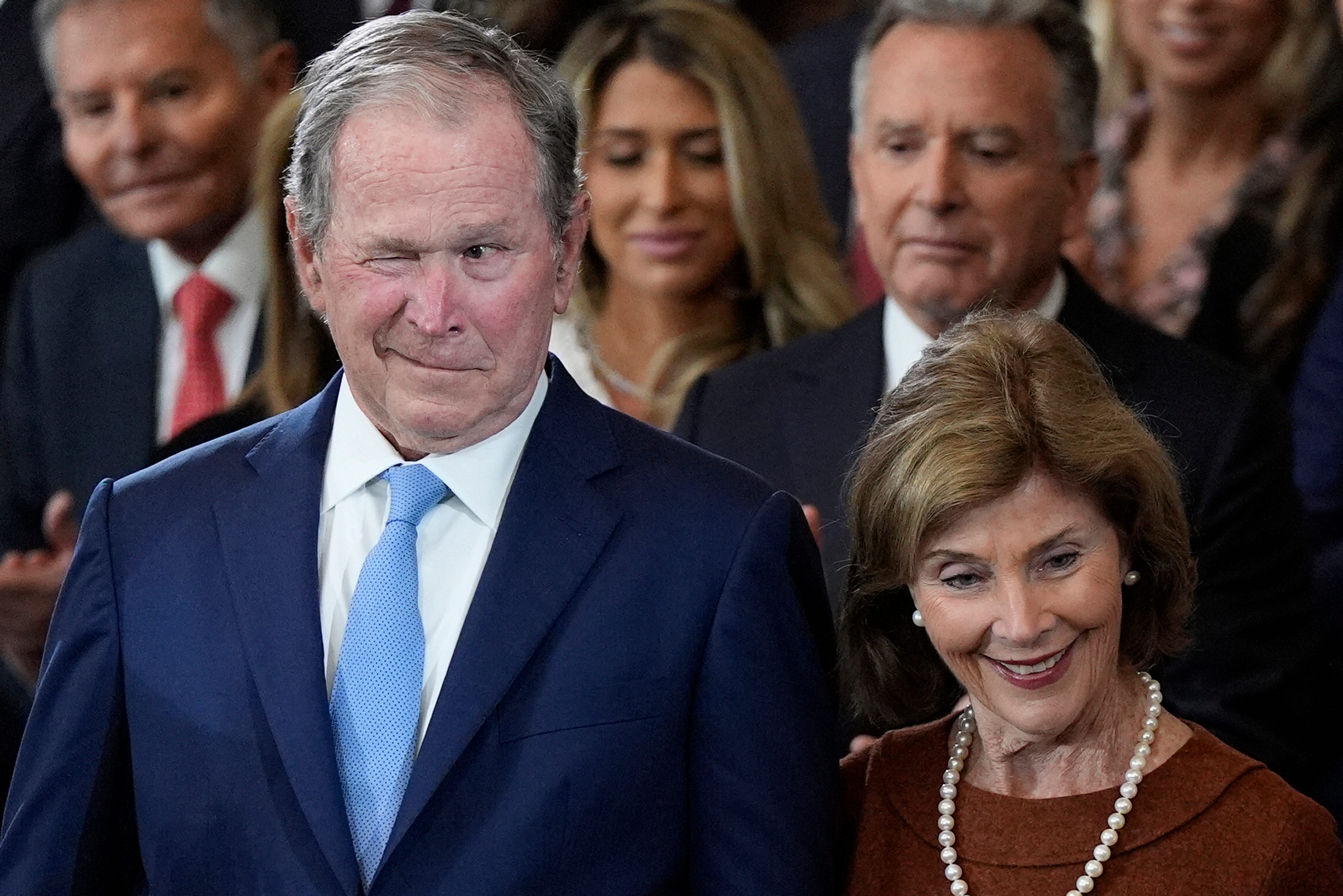 George W. Bush at inauguration 2025: See photos of former president as ...