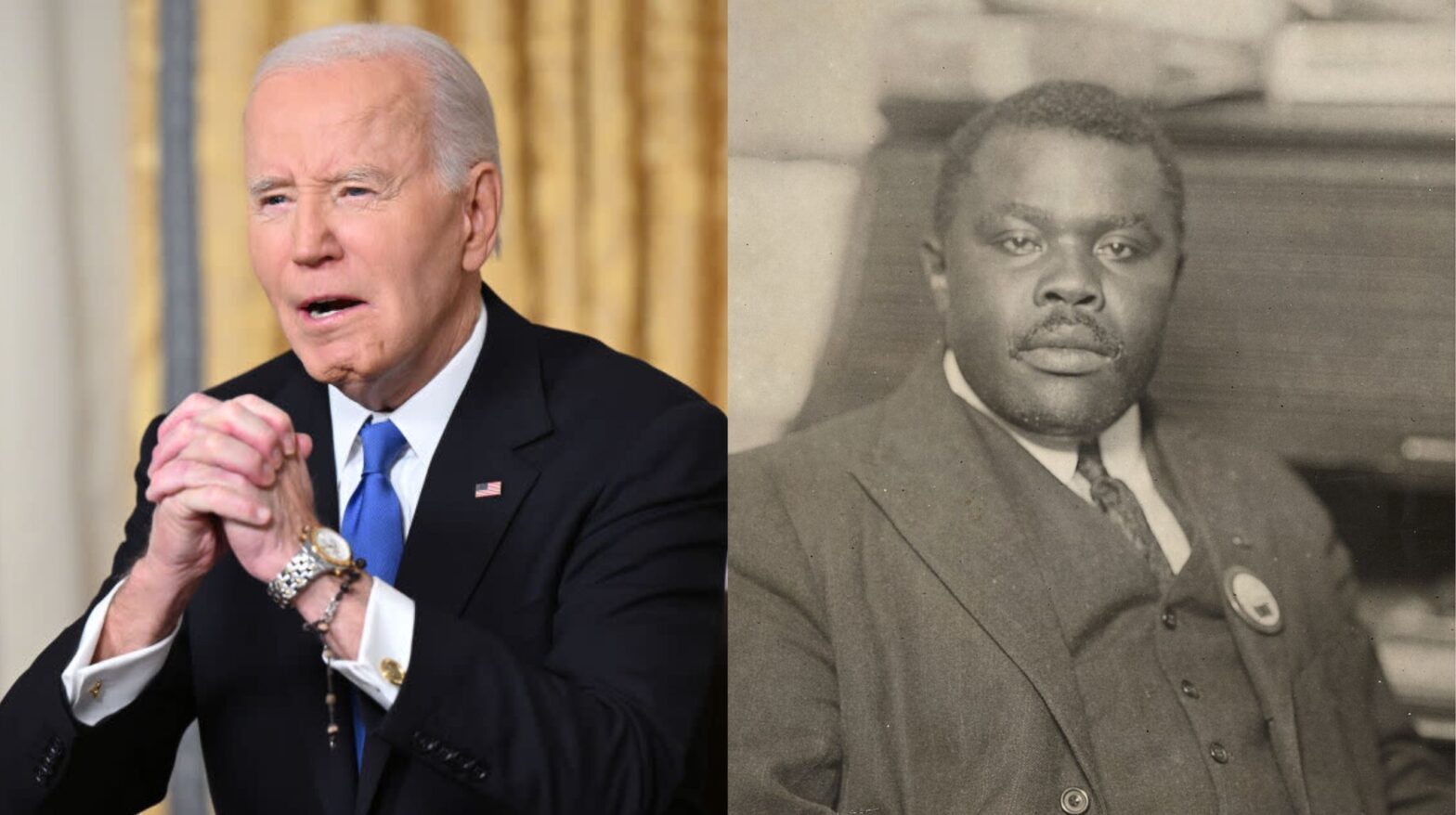 Biden Posthumously Pardons Marcus Garvey; Howard Law Professors And ...
