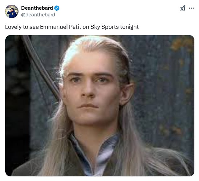 Fans can't get enough of Emmanuel Petit on Monday Night Football - and ...