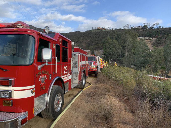 Crews Knock Down Two Small Fires in San Diego County