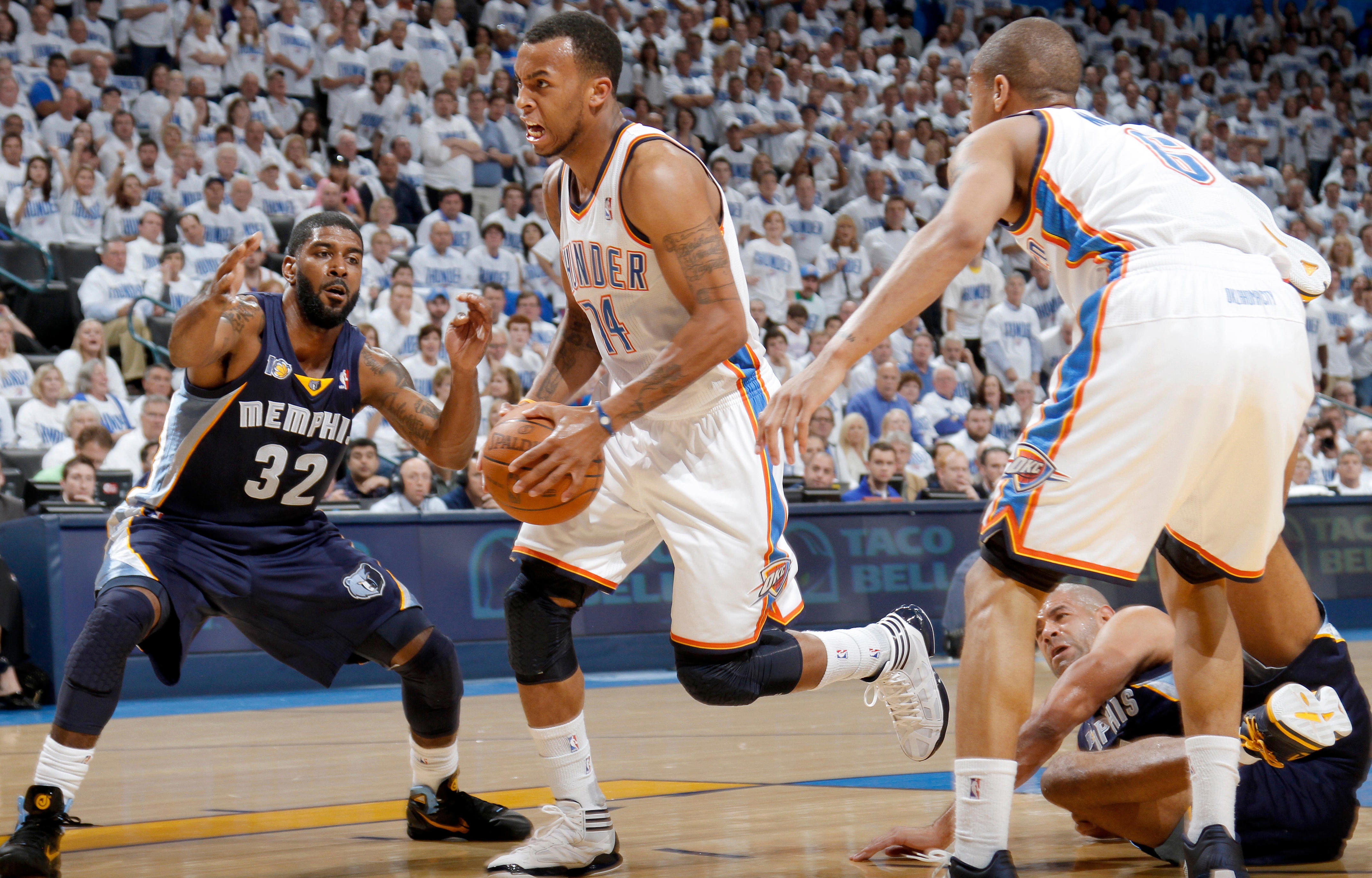 OKC Thunder jersey history No. 14 - Daequon Cook (2010-12)